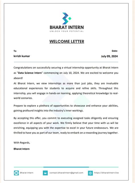 Internship Datascience Excited Krrish Kumar