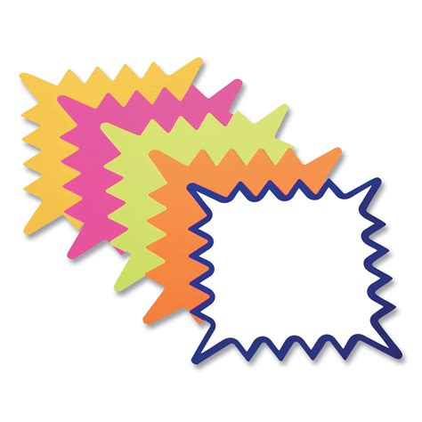 Cosco Write On “do It Yourself” Sign Rectangular Burst Die Cut Paper