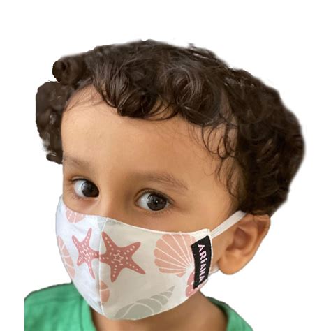 ARiANA DuoSafe Unisex Kid S Very Fine Cotton Cloth Reusable Face Mask