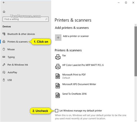 Set Default Printer In Windows 10 Tutorials