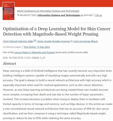 Victor Cabrejos Jr On Linkedin Deeplearning Research Springer