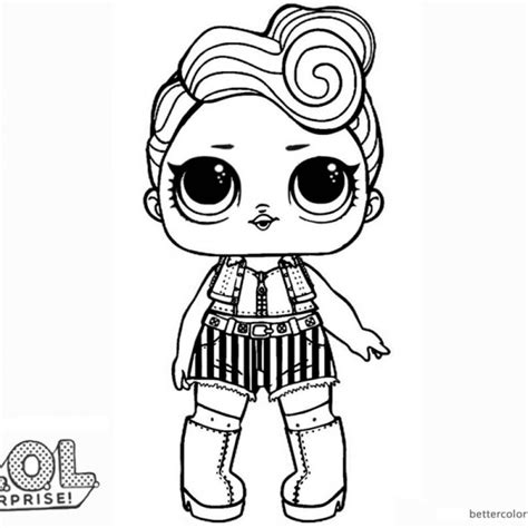Lol Surprise Doll Coloring Pages Free Printable Coloring Pages