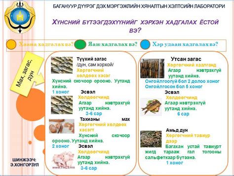 Хүнсний бүтээгдэхүүнийг ямар нөхцөлд хэр удаан хадгалах вэ Өглөө мн