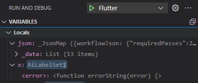 Flutter VS Code Dart Variable Inspector Shows Error String Stack Overflow