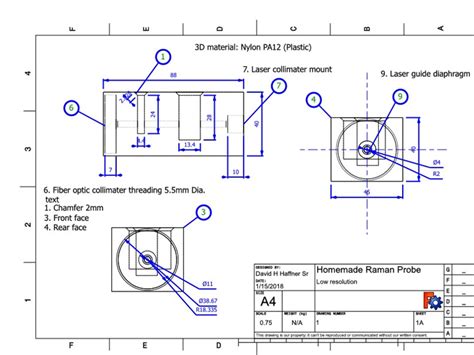 3d Printable Raman Probe