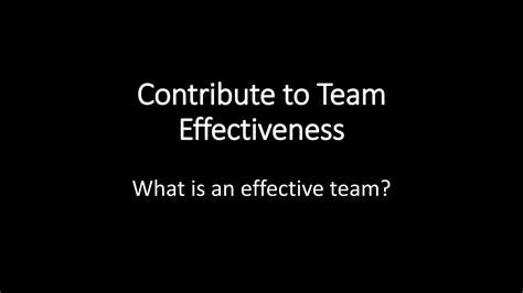 Effective Teamwork Ppt