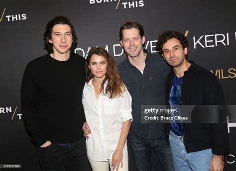 Adam Driver Keri Russell David Furr And Brandon Uranowitz Pose At A