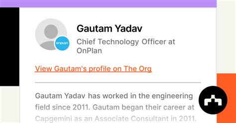 gautam yadav chief technology officer at onplan the org
