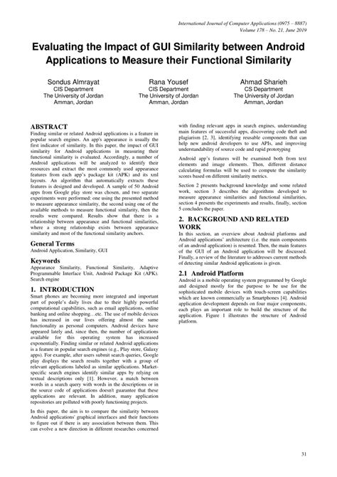 Pdf Evaluating The Impact Of Gui Similarity Between Android