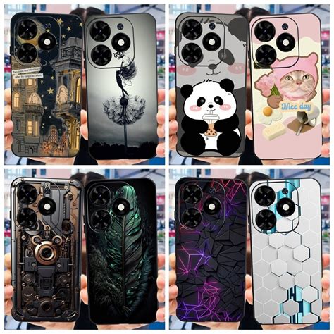 สําหรับ Tecno Spark 20 Kj5 Spark 20c Bg7n Bg7n Bg7 เคสโทรศัพท ์ น ่ ารักแฟชั ่ นการ ์ ตูน Slim