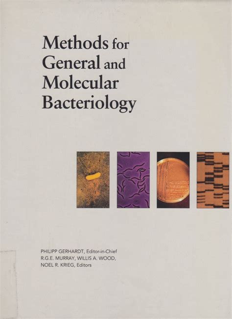 Amazon Methods For General And Molecular Bacteriology Gerhardt