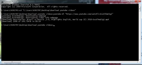 Download Youtube Videos Using Command Prompt Cmd Chillyfacts