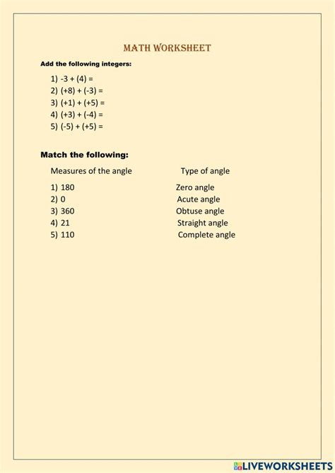Maths Online Exercises At Rosa Vega Blog