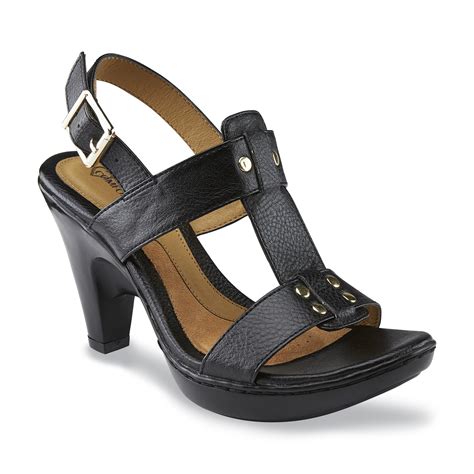 I Love Comfort Womens Tellus Black Dress Sandal Shoes Womens