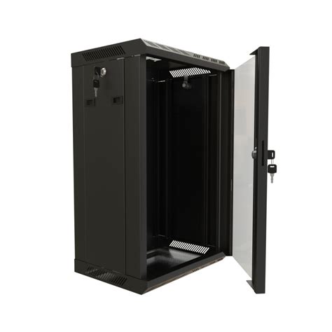 Купить Hyperline TDB-6U-GP-RAL9004 Шкаф настенный 10'', 6U, 366 ...