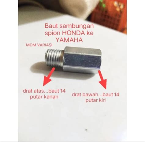 Baut Sambungan Spion Honda Ke Yamaha Lazada Indonesia