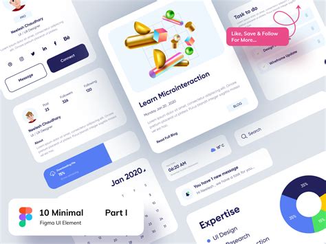 Figma UI Elements On Behance