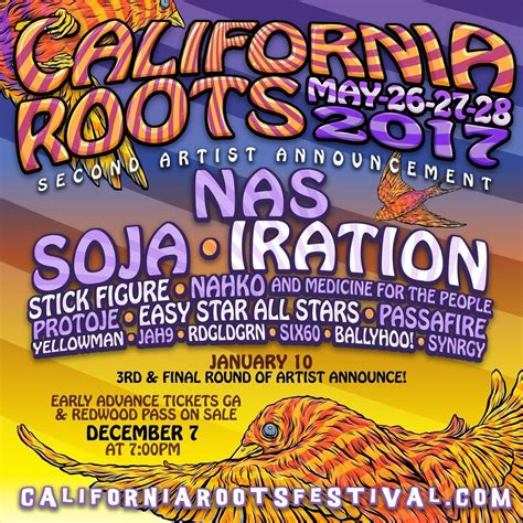 California Roots Music And Arts Festival Announces 2017 Second Round Lineup