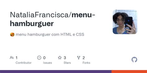 Menu Hamburguerindexhtml At Main · Nataliafranciscamenu Hamburguer · Github