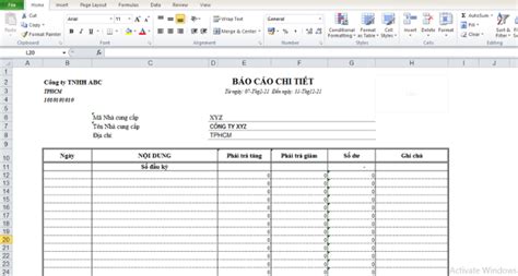Chia sẻ mẫu file Excel quản lý công nợ miễn phí