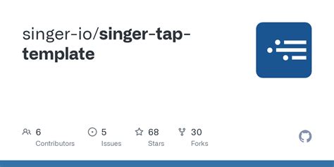 GitHub Singer Io Singer Tap Template