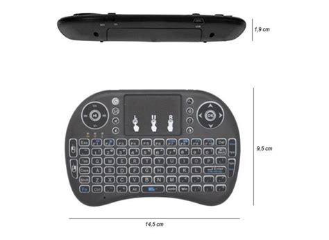 Mini Teclado Wireless Bluetooth Touchpad Sem Fio Iluminado O Melhor