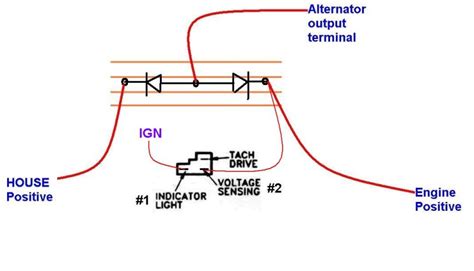 How To Install A Diode Isolator With An Alternator Seaboard Marine