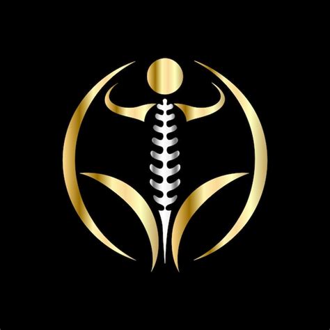 Ícone Da Coluna Vertebral Humana Ilustração Vetorial De Um Projeto De