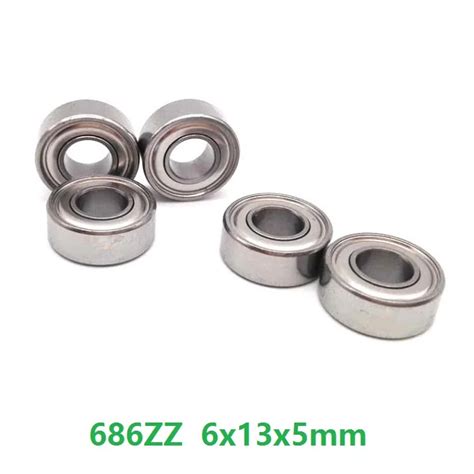 500pcs/lot 686zz 686z 686 Zz Z 6x13x5 Mm High-carbon Steel Deep Groove ...