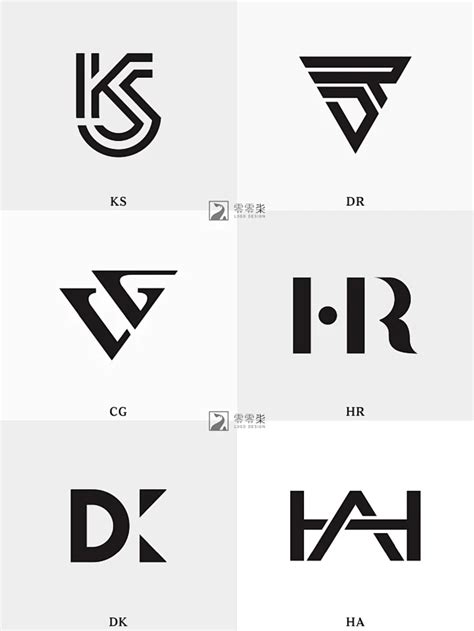 字母logo设计合集30个字母组合logo设计图片logo图片素材 花瓣网