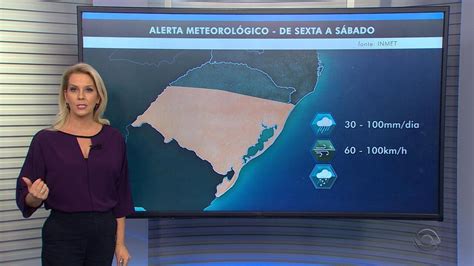 Vídeo Inmet Emite Alerta De Perigo Entre Sexta Feira 7 E Sábado 8