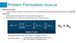 Project Allocation Linear Programming Optimisation PPT