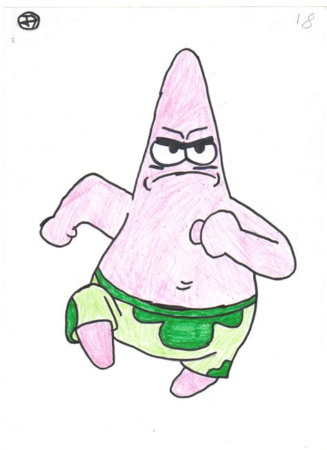 Patrick Star Drawing By Grovest4life23746 Dragoart