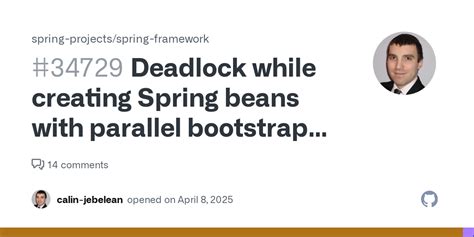 Deadlock While Creating Spring Beans With Parallel Bootstrap Threads On