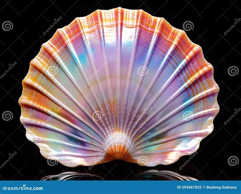 Ai Generated Illustration Wildlife Concept Of Big Colorful Seashell