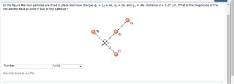 Solved In The Figure The Four Particles Are Fixed In Place Chegg