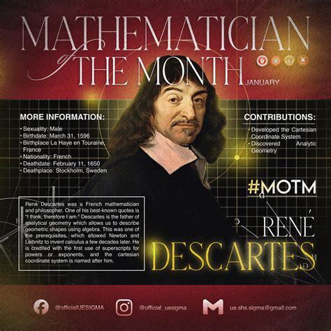 Ue Get Ready To Explore The Brilliant Mind Of 𝐑𝐞𝐧́𝐞 𝐃𝐞𝐬𝐜𝐚𝐫𝐭𝐞𝐬 Our