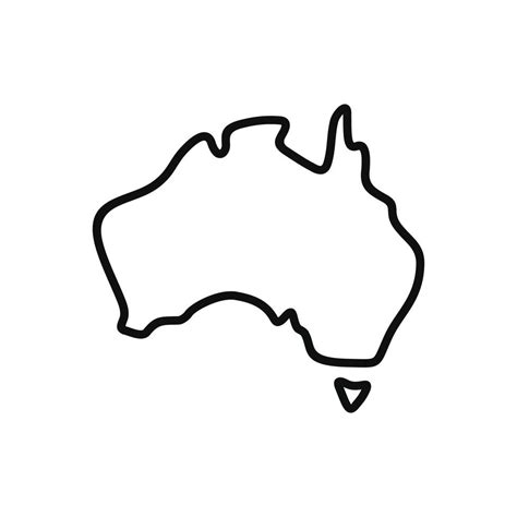 Austrália mapa vetor Projeto ilustração 21995570 Vetor no Vecteezy