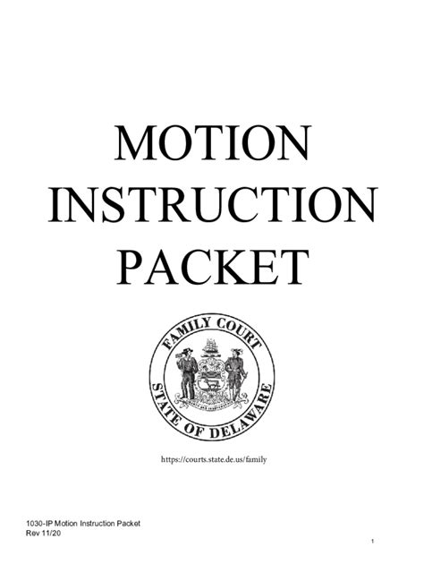 Fillable Online Family Court Motions Forms - State of Delaware Fax ...