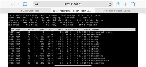 Need Help Unraid Cyclically Not Accessible Kworker Tevents And