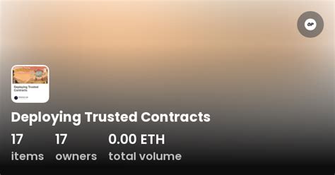 Deploying Trusted Contracts Collection Opensea