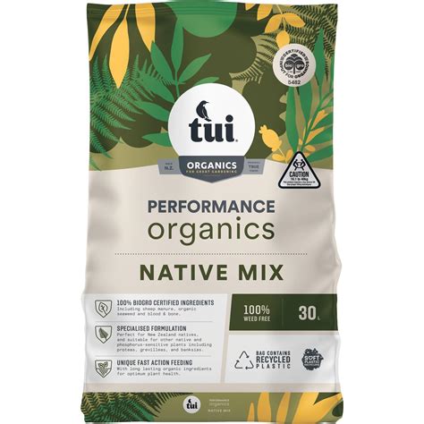 Tui Performance Organics Native Mix Mitre10