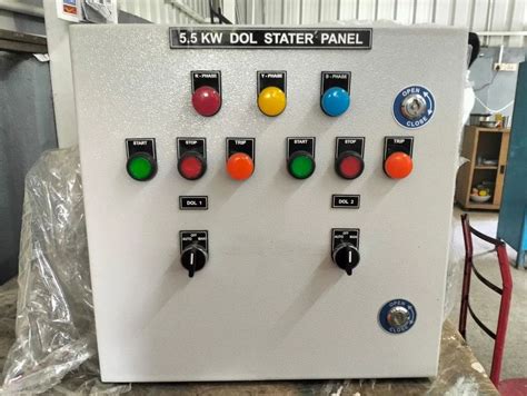 Three Phase 415 V Dol Starter Control Panel Mild Steel 50 Hp At