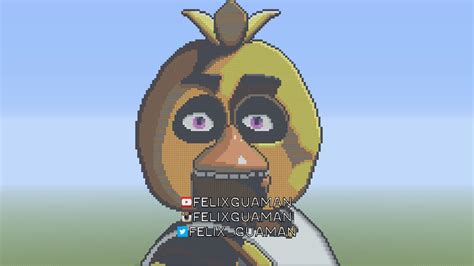 Chica Fnaf Minecraft Pixel Art By Felixguaman On Deviantart