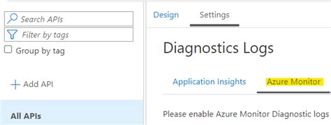 Azure Diagnostics Table Is Not Showing Under Azure Apim Logs What Can