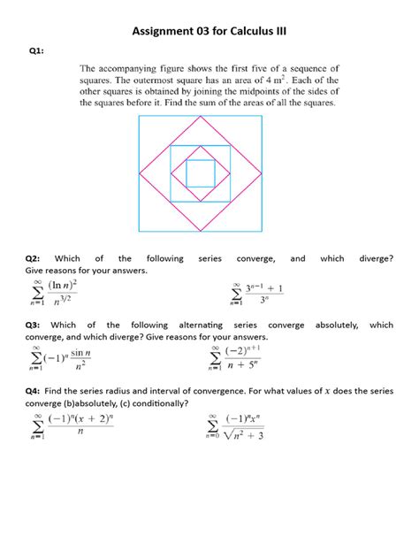 Assignment 03 Calculus Iii Pdf