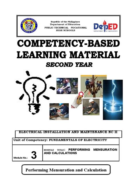 Eim Grade 8 Modules And Activity Sheets Pdf Switch Series And Parallel Circuits