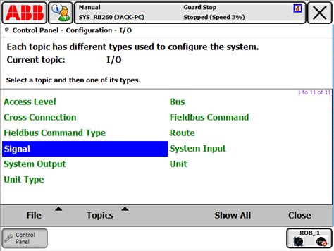 How To Configure The Inputoutput Signals Of Abb Robots On The Teaching