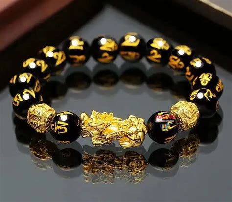 Feng Shui Pi Xiu Bracelet Feng Shui Black Obsidian Fortune Beads