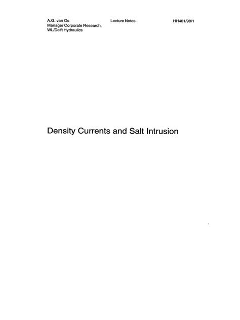 Hh401981 Density Currents Pdf
